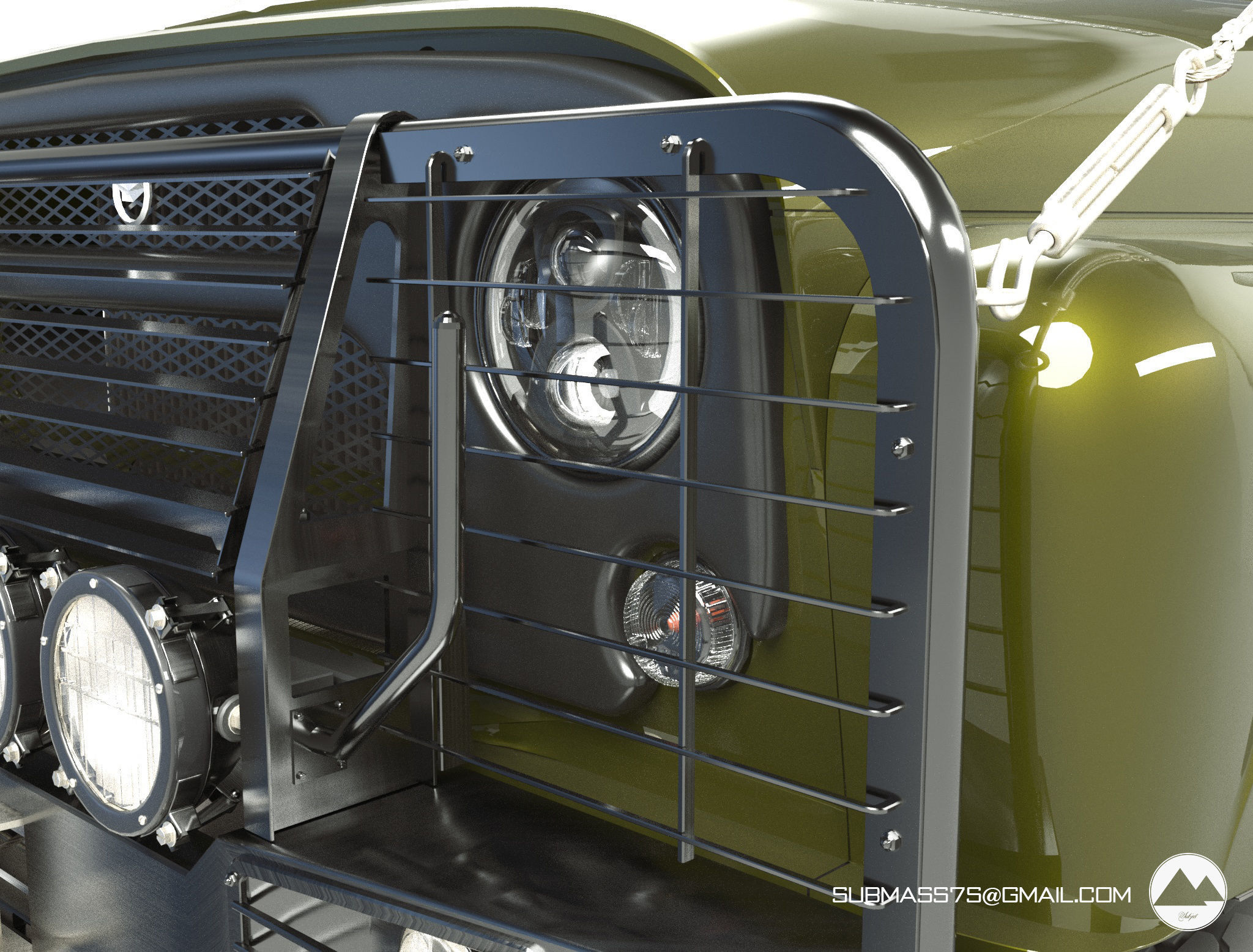 3D model UAZ HUNTER full tuning 3D model | CGTrader