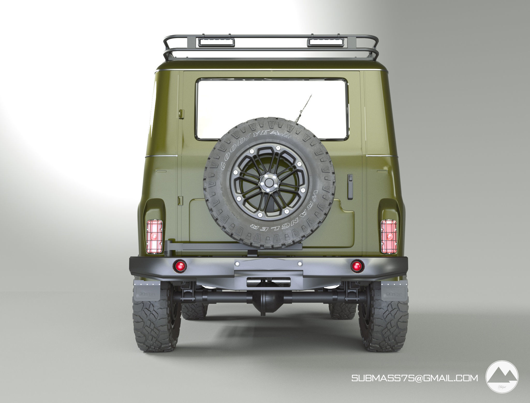 3D model UAZ HUNTER full tuning 3D model | CGTrader