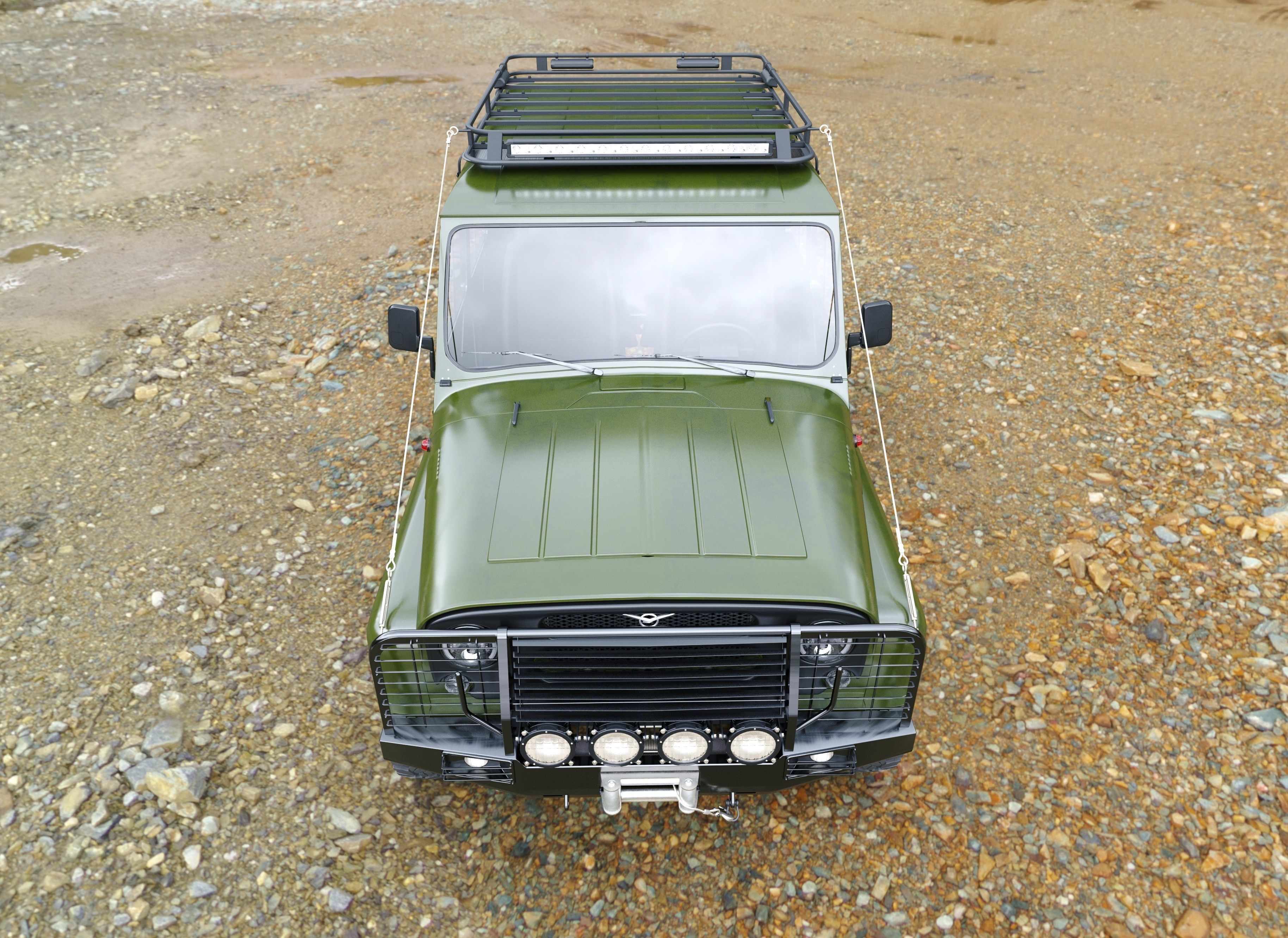 3D model UAZ HUNTER full tuning 3D model | CGTrader