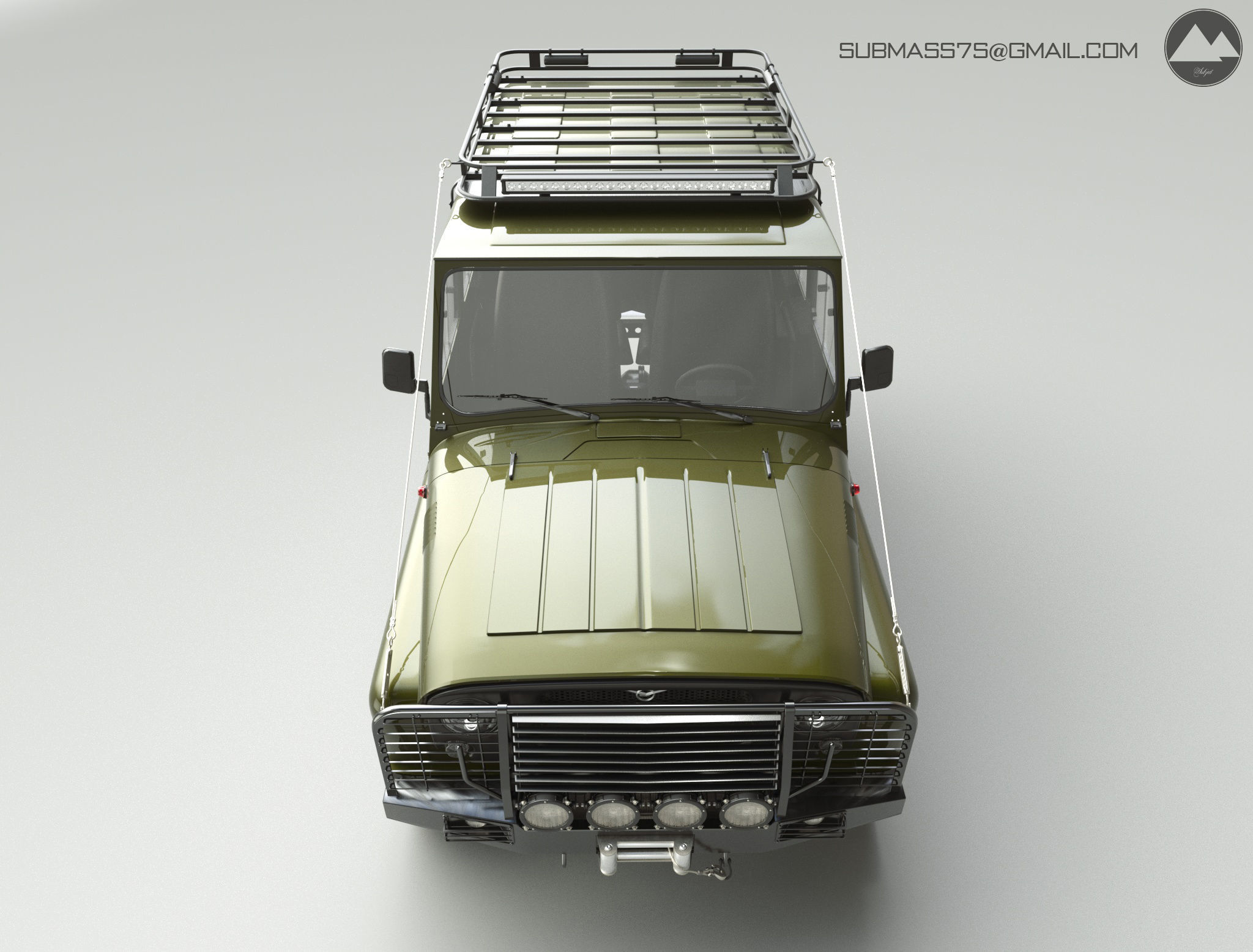 3D model UAZ HUNTER full tuning 3D model | CGTrader