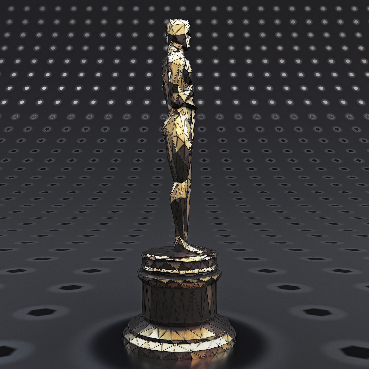 Oscar Low Poly 3 3D model 3D printable | CGTrader