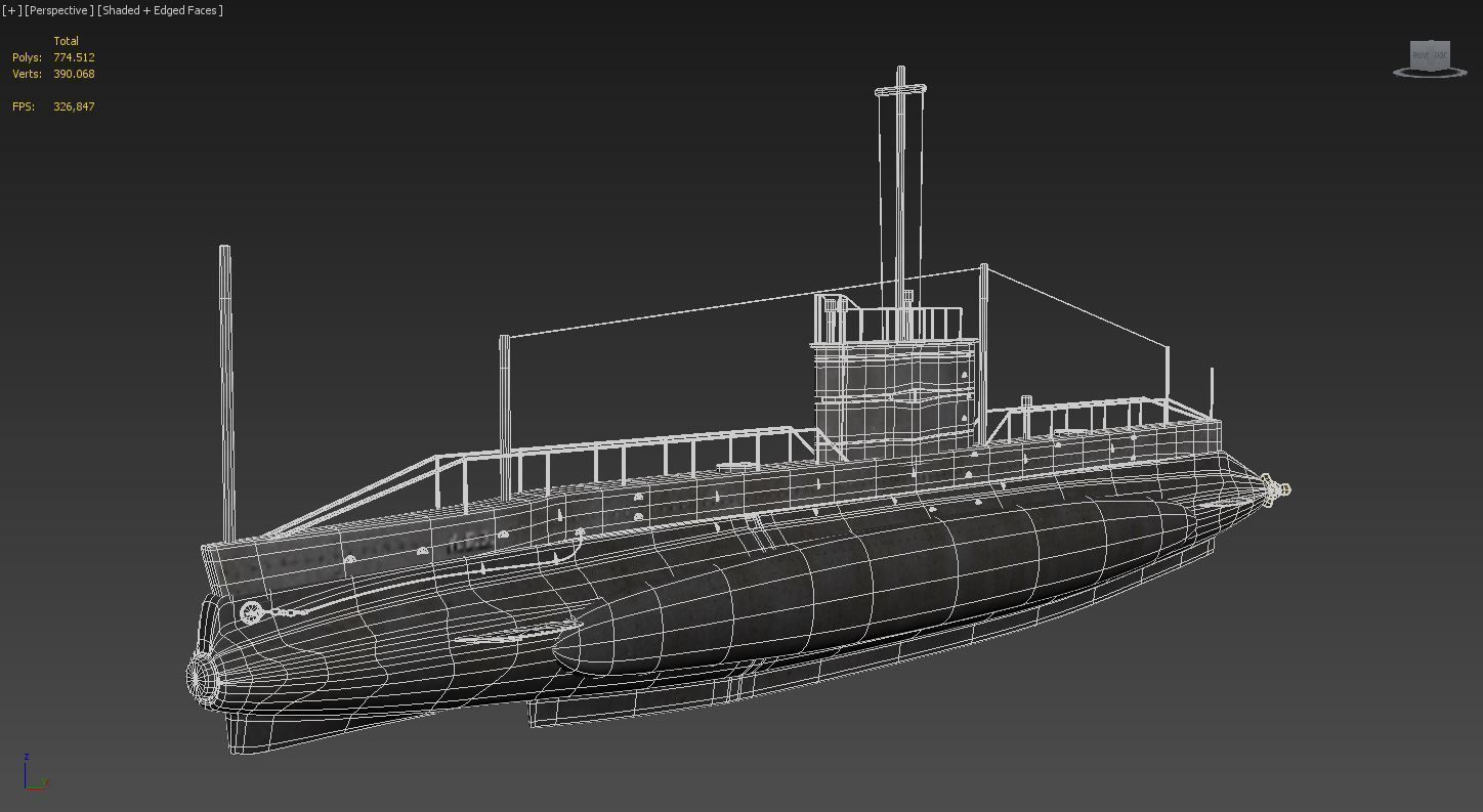 AE2 Australia Submarine 3D model | CGTrader