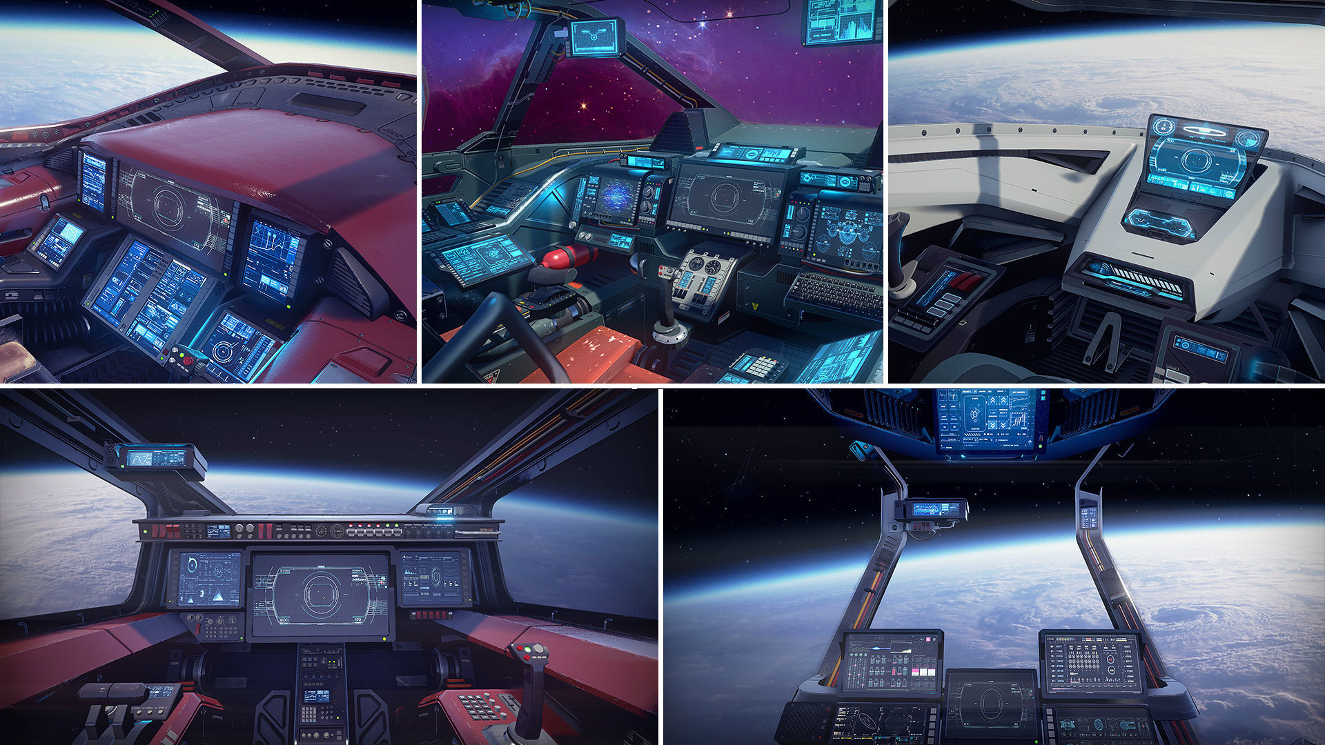 Sci Fi Cockpits Collection VR / AR / low-poly | CGTrader