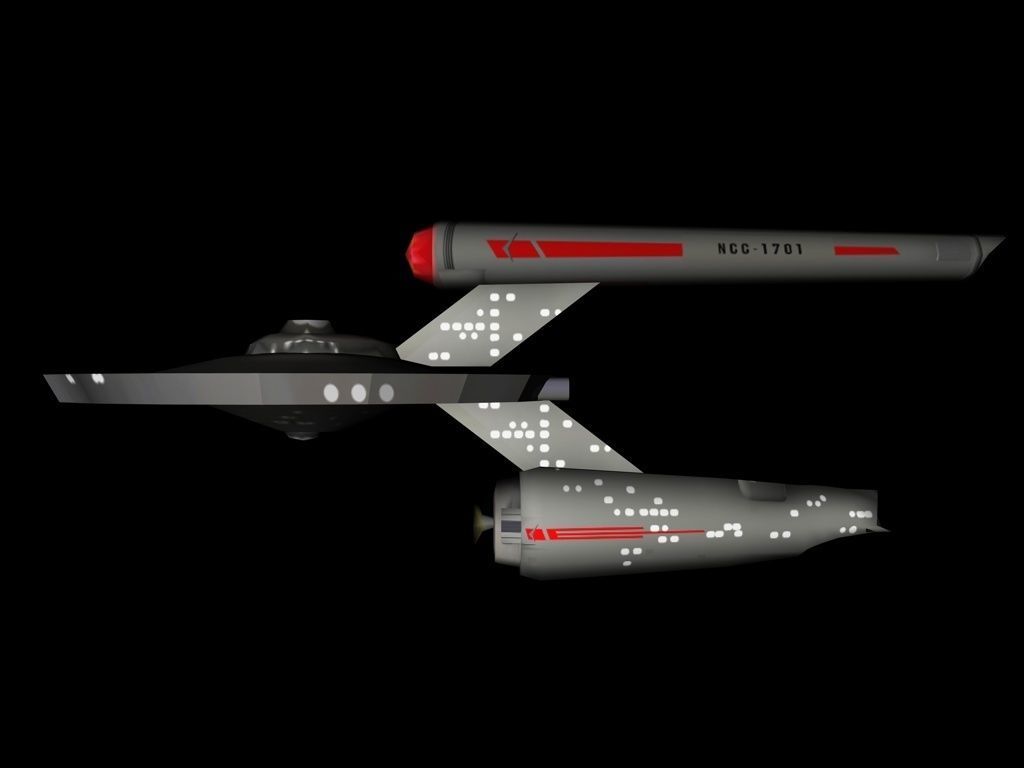 3D model Star Trek - TOS Shipcollection - Lowpoly VR / AR / low-poly ...