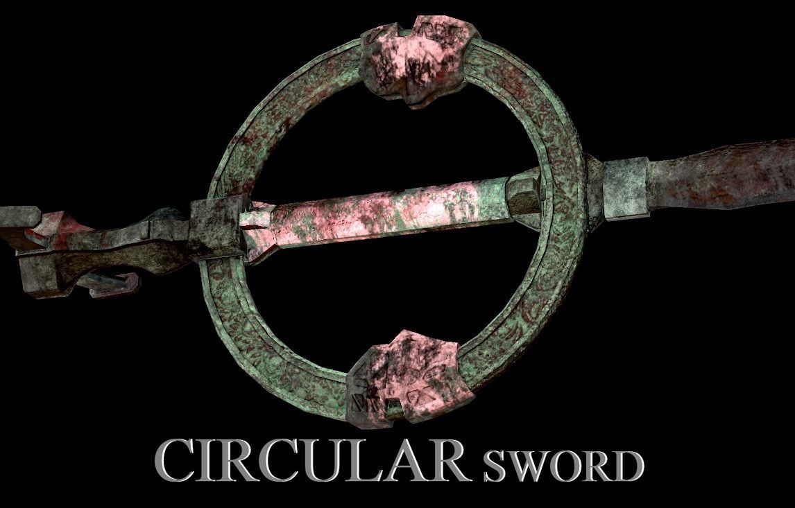 3D model Circular Sword VR / AR / low-poly | CGTrader