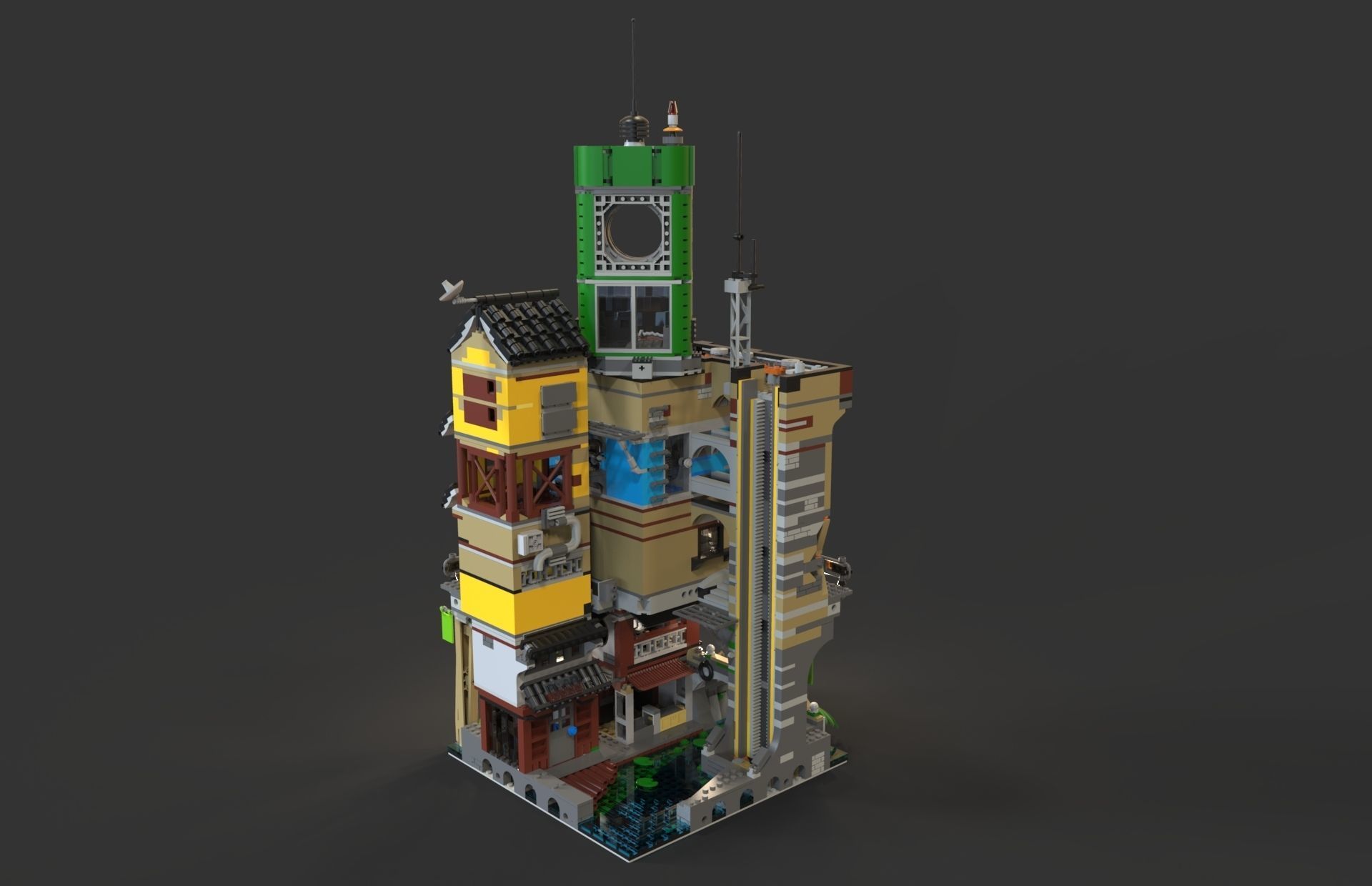 3D model Lego Ninjago city 2 VR / AR / low-poly | CGTrader