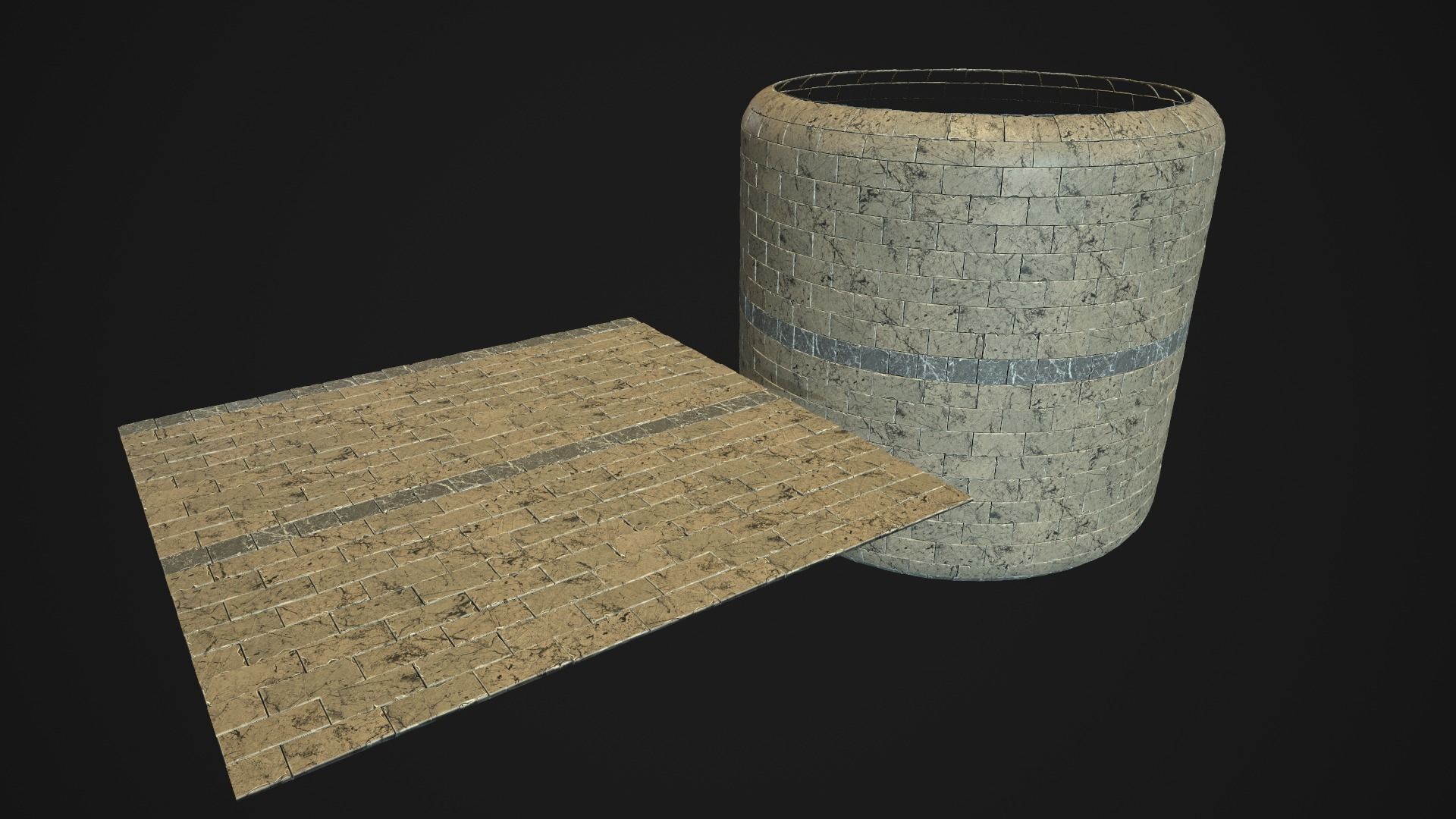 Texture Marble tiles VR / AR / low-poly | CGTrader
