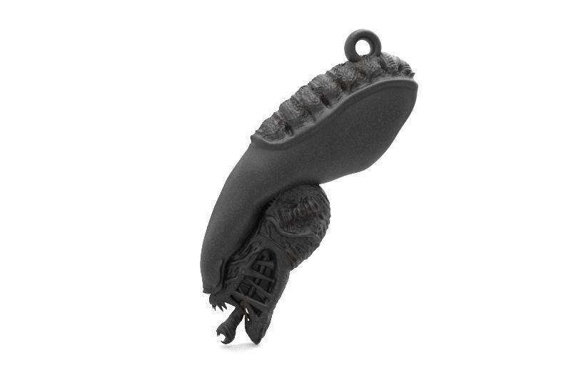 Alien head keychain 3D model 3D printable | CGTrader