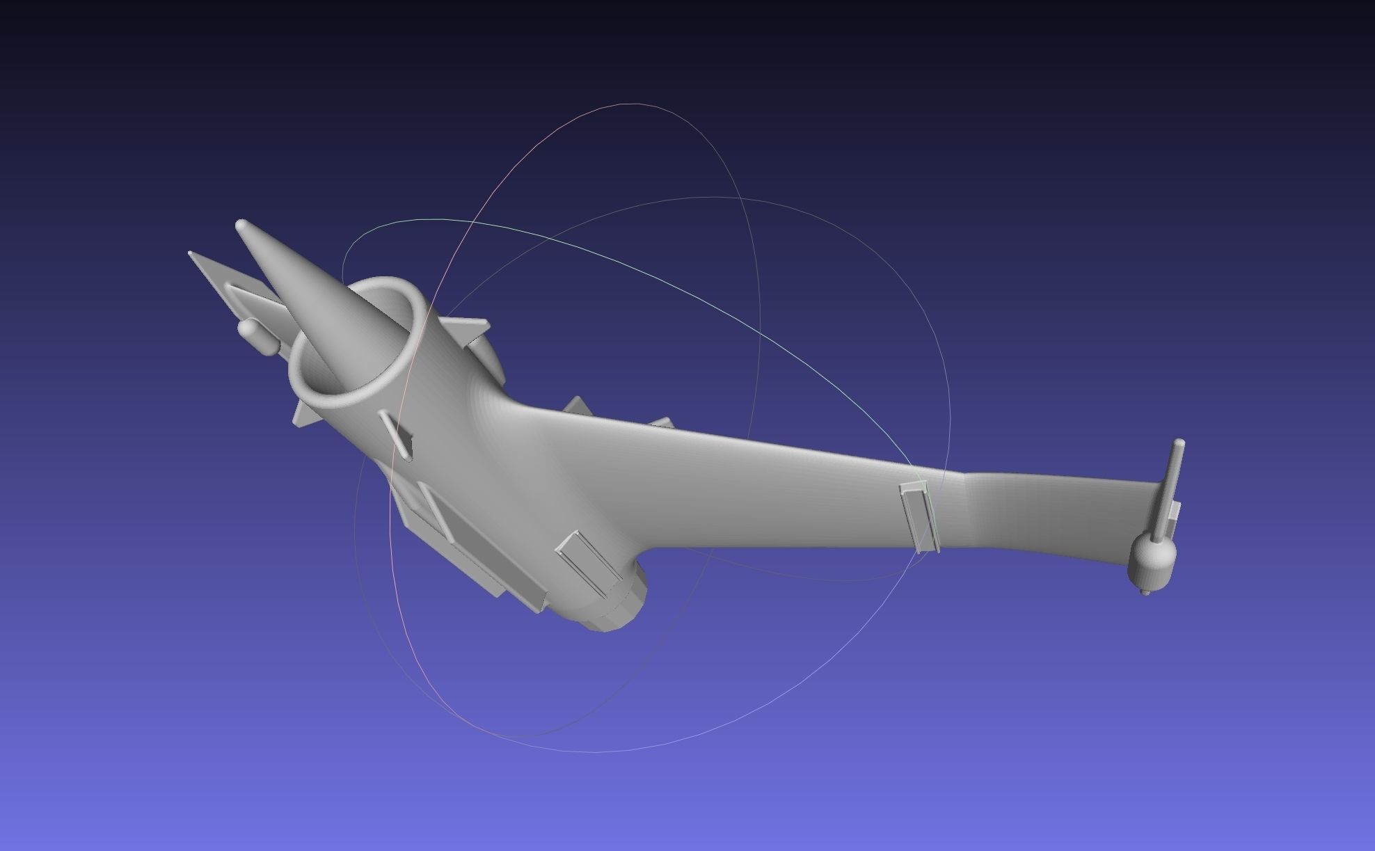 V-Plane Airbreathing Rocket Booster 3D model 3D printable | CGTrader