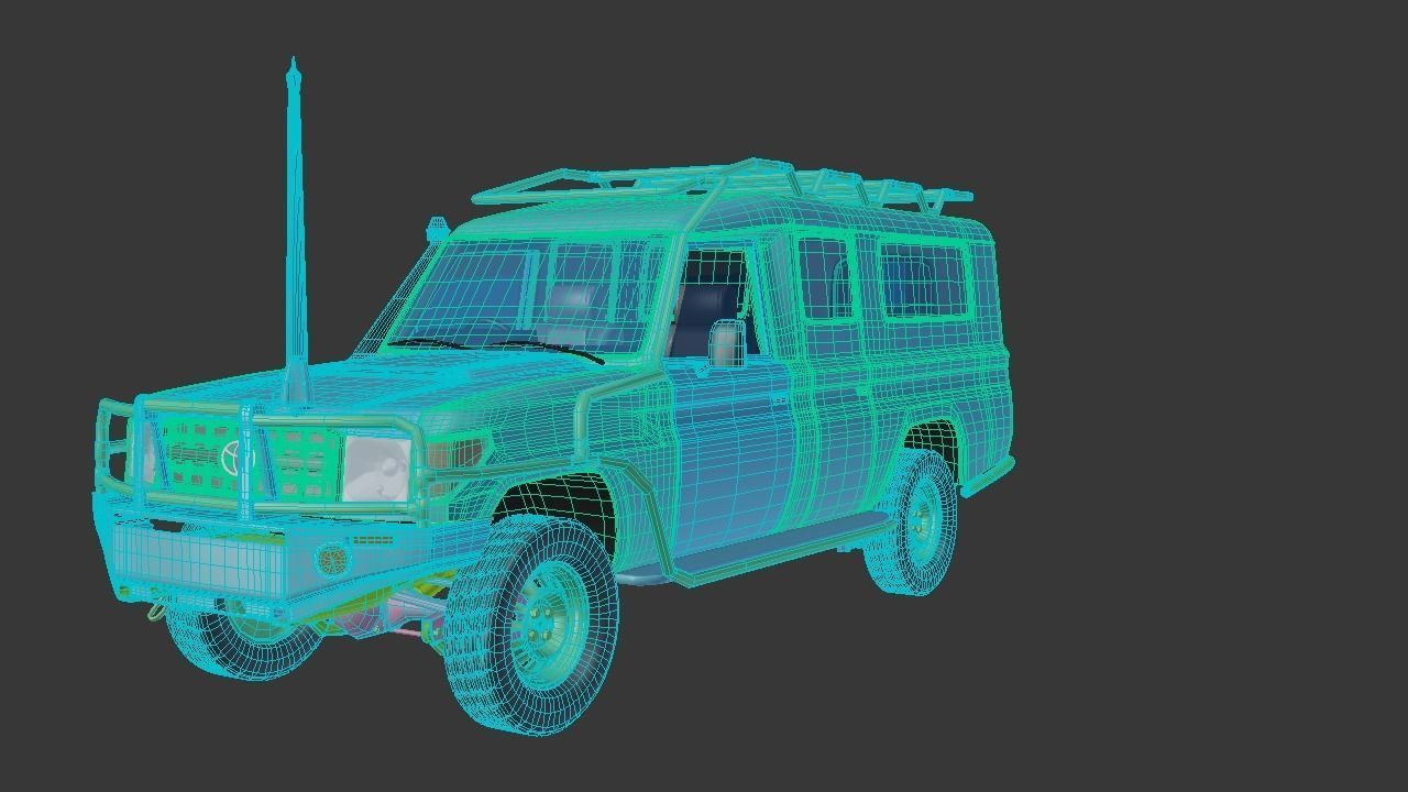 Toyota Landcruiser Troopcarrier 3D model | CGTrader