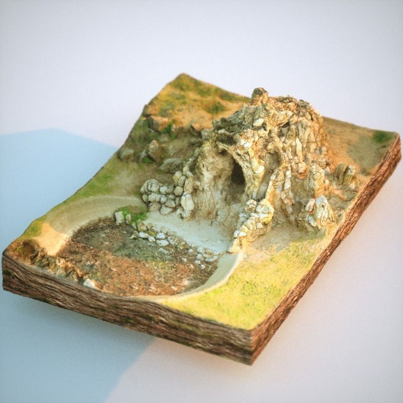 Rock Cave Printeable 3D model 3D printable | CGTrader