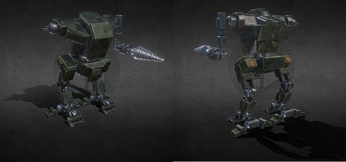 3D model Brute mech animated VR / AR / low-poly rigged animated | CGTrader