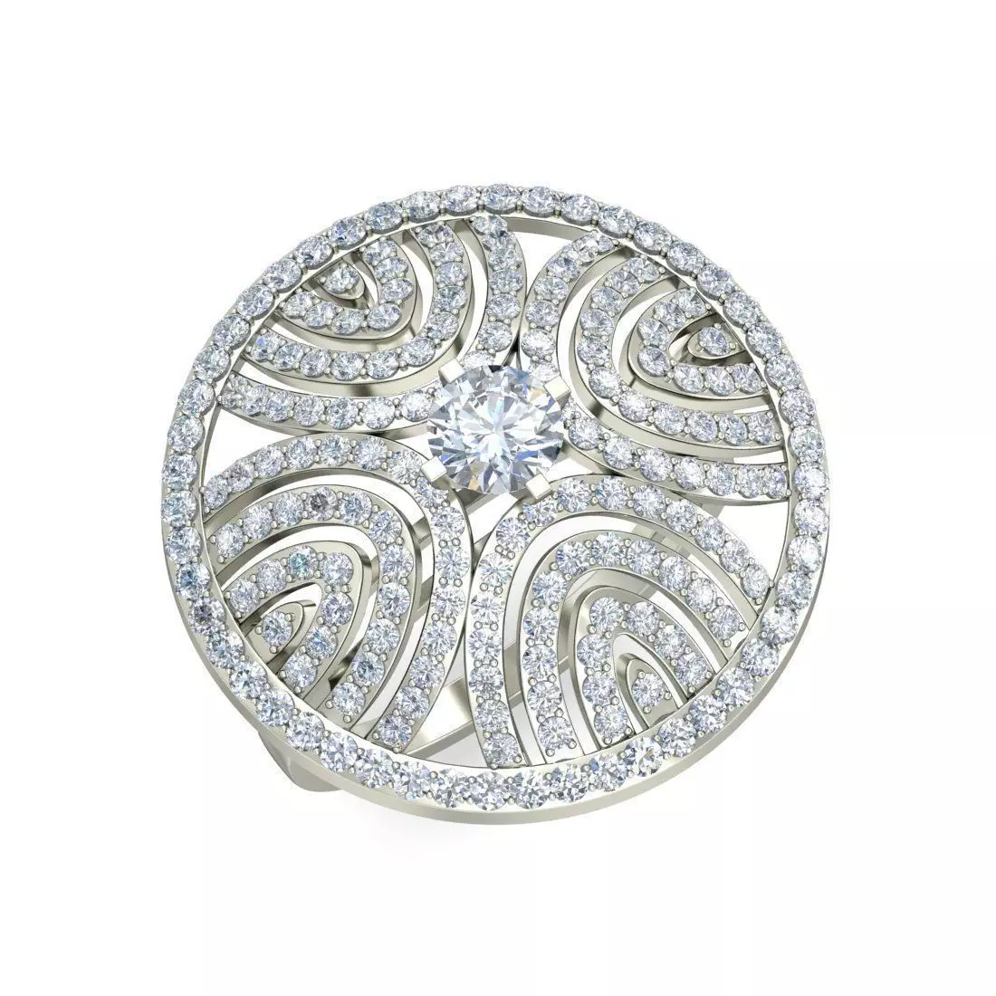 Solitaire ring 3dm stl render detail 3D print model 3D model 3D ...