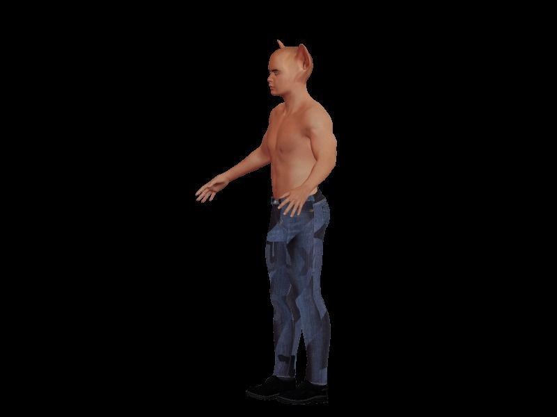 3D model Cat boy VR / AR / low-poly rigged | CGTrader