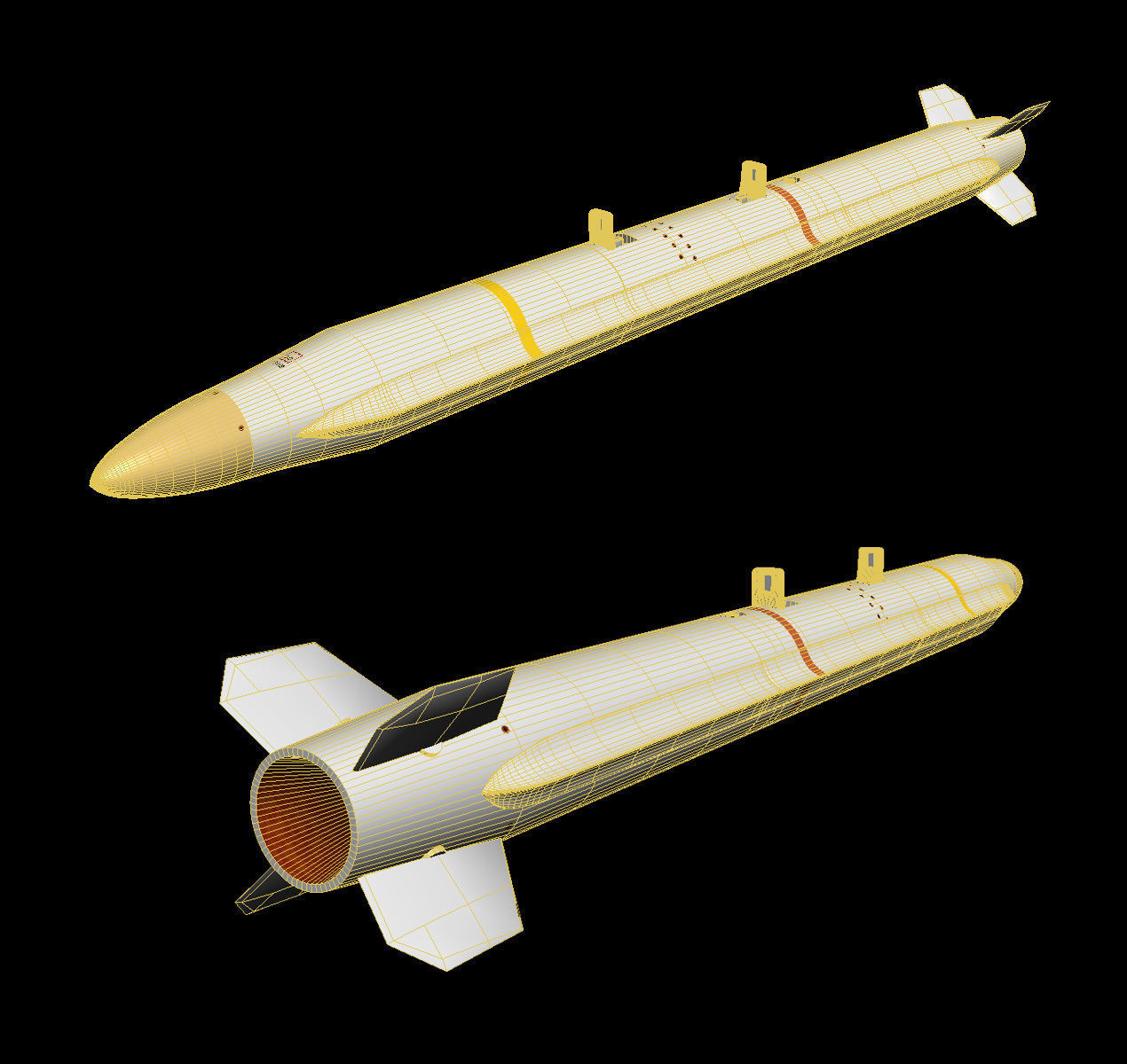 AARGM-ER Missile 3D model animated | CGTrader