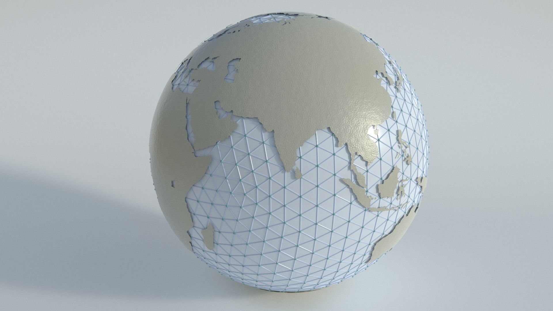 3D Globe with lines 3D model | CGTrader