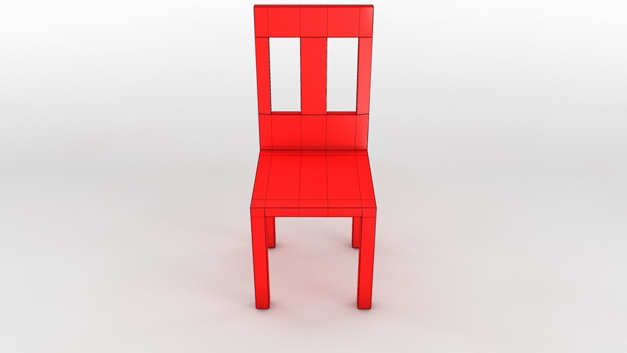 Plastic chairs free 3D model | CGTrader