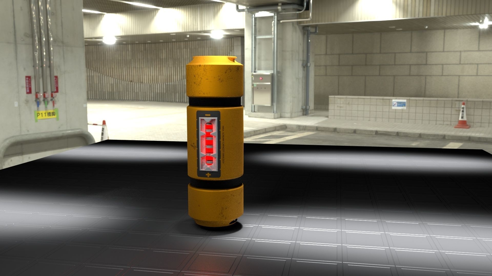 3D model Monster Inc Energy tank VR / AR / low-poly | CGTrader