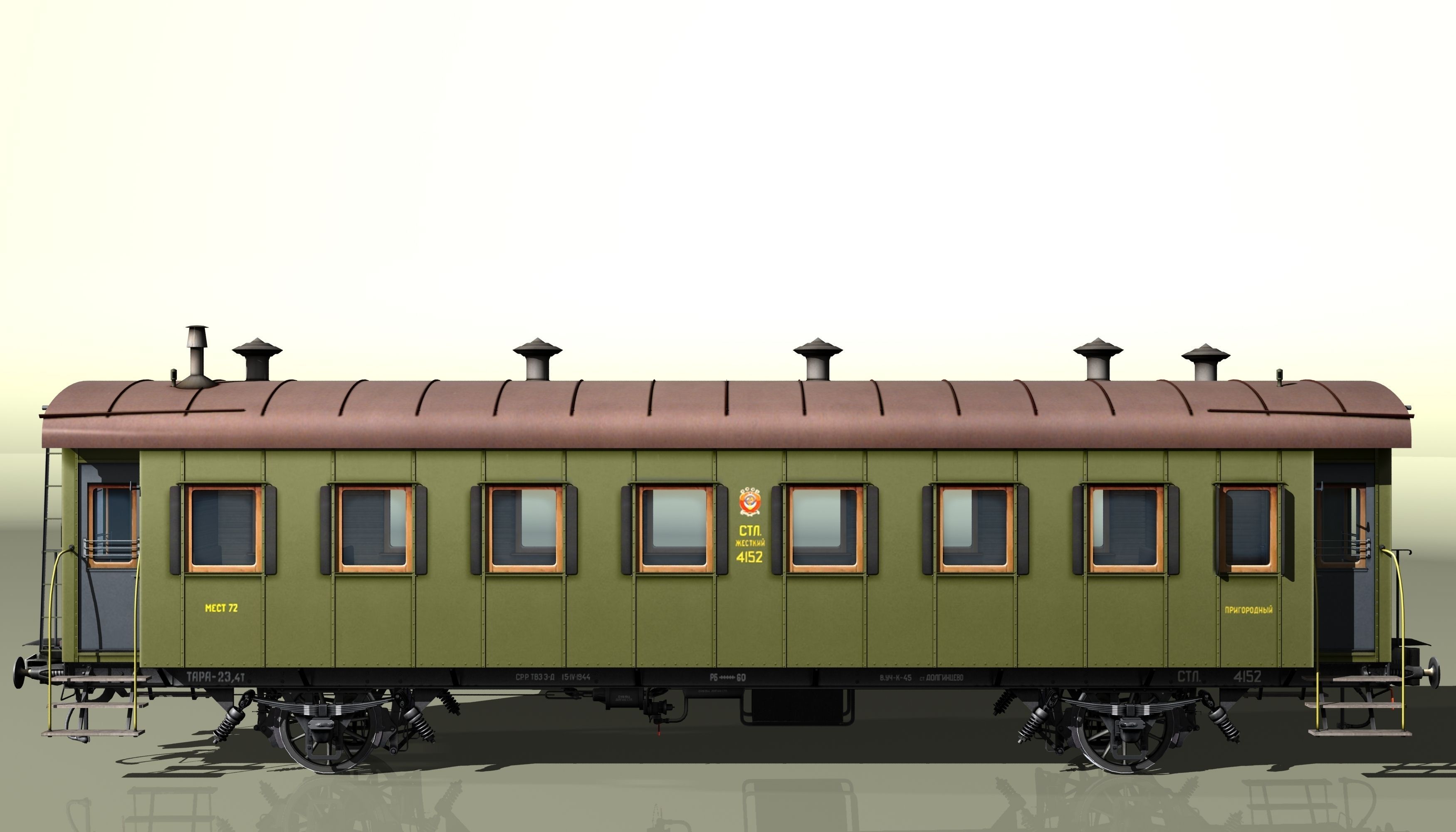 wagon III class 3D model | CGTrader