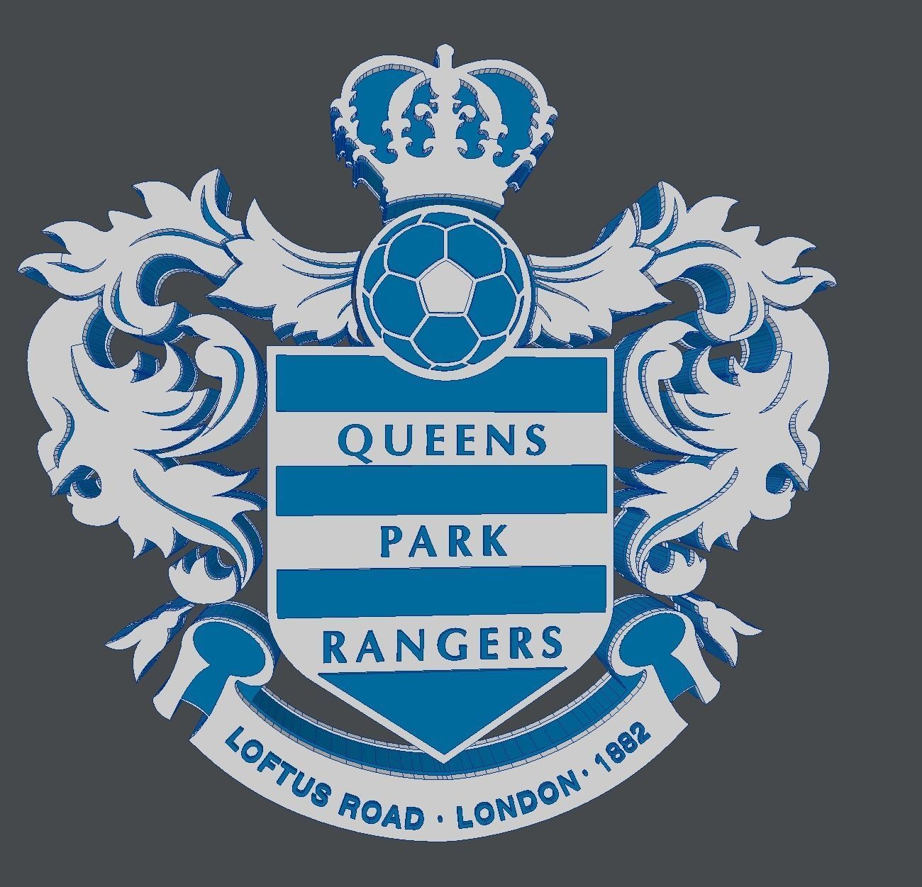 Queens Park Rangers Football Club Crest 3D model | CGTrader