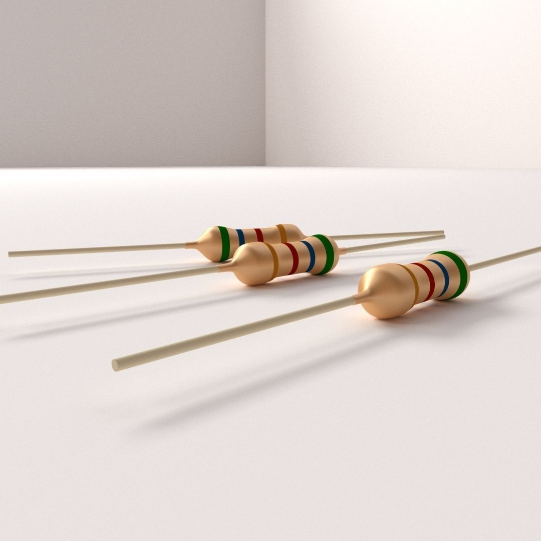 Resistor 3D Model .3ds .fbx .blend .dae - CGTrader.com