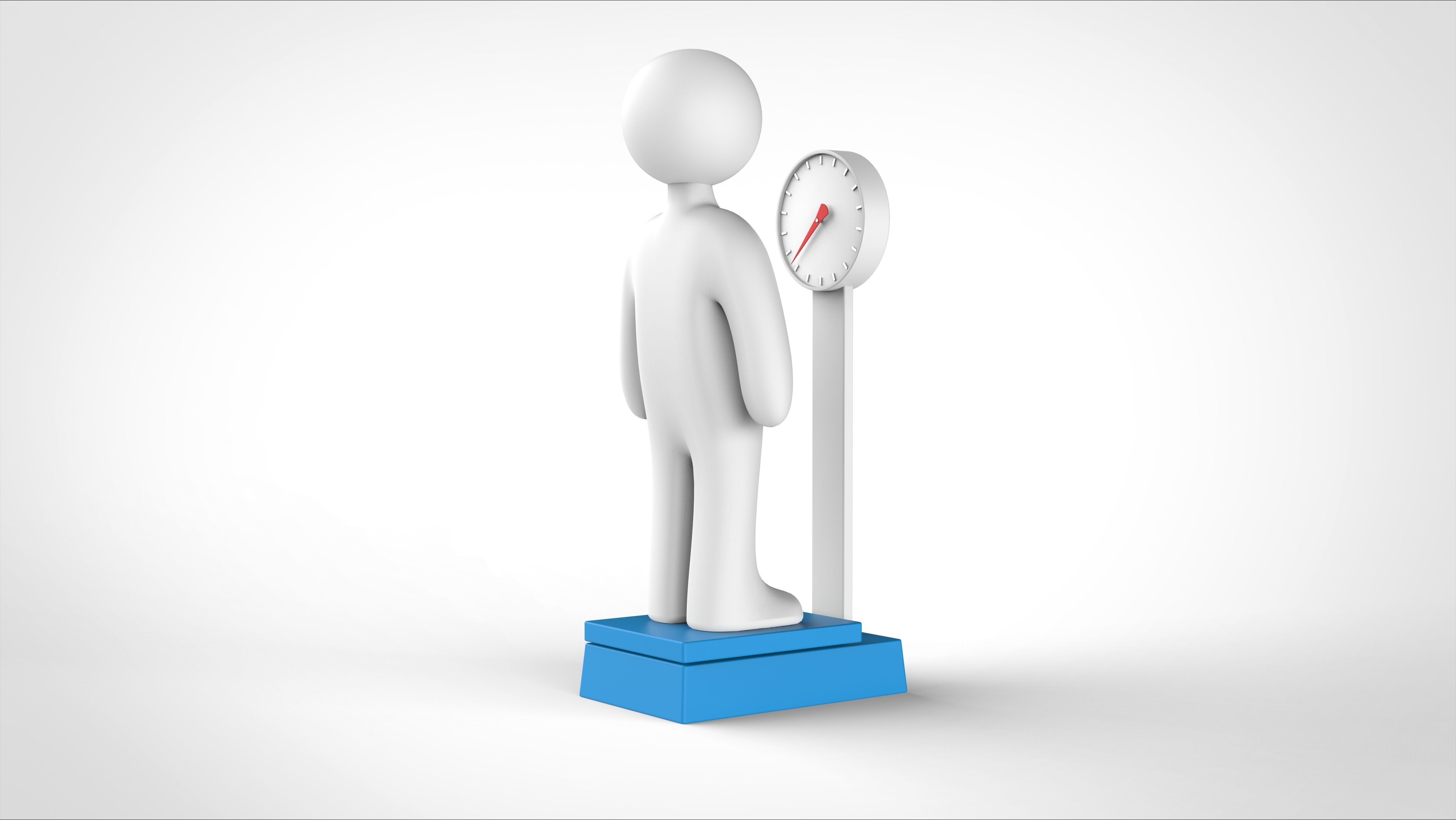 man and weight scale 3D model | CGTrader