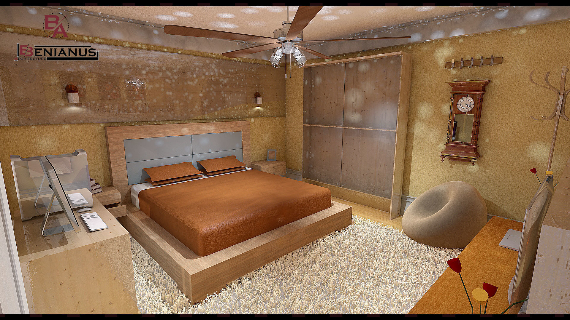 3D model interior design bedroom free 3D model | CGTrader