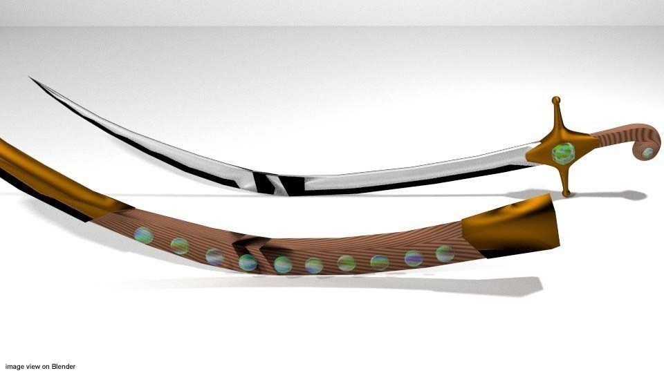 Sword - Arabic Saif 3D model | CGTrader