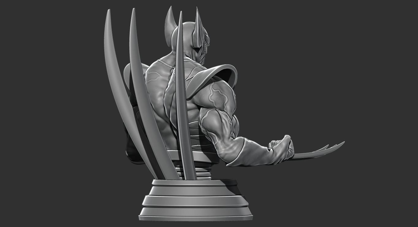 Wolverine Bust - Marvel 3D print model 3D model 3D printable | CGTrader