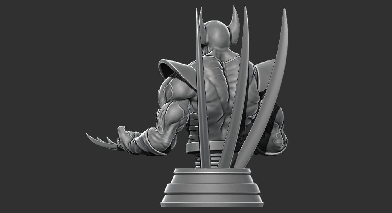 Wolverine Bust - Marvel 3D print model 3D model 3D printable | CGTrader