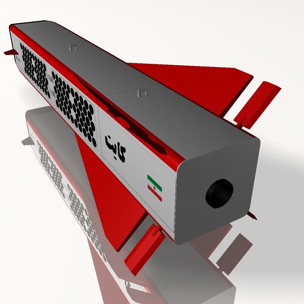 Kite Missile 172 round 3D model | CGTrader