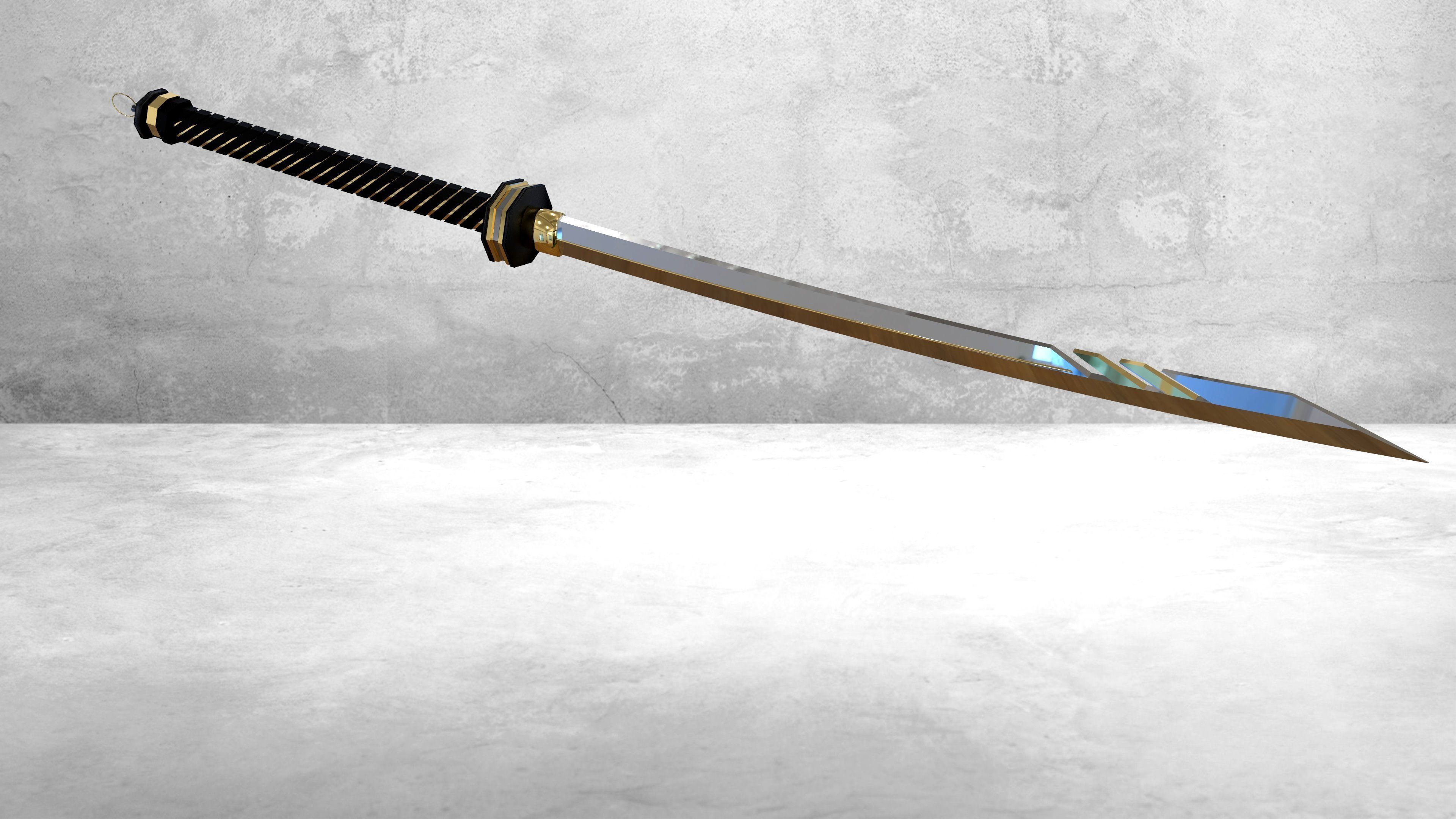 3D model sword x-fury blade VR / AR / low-poly | CGTrader