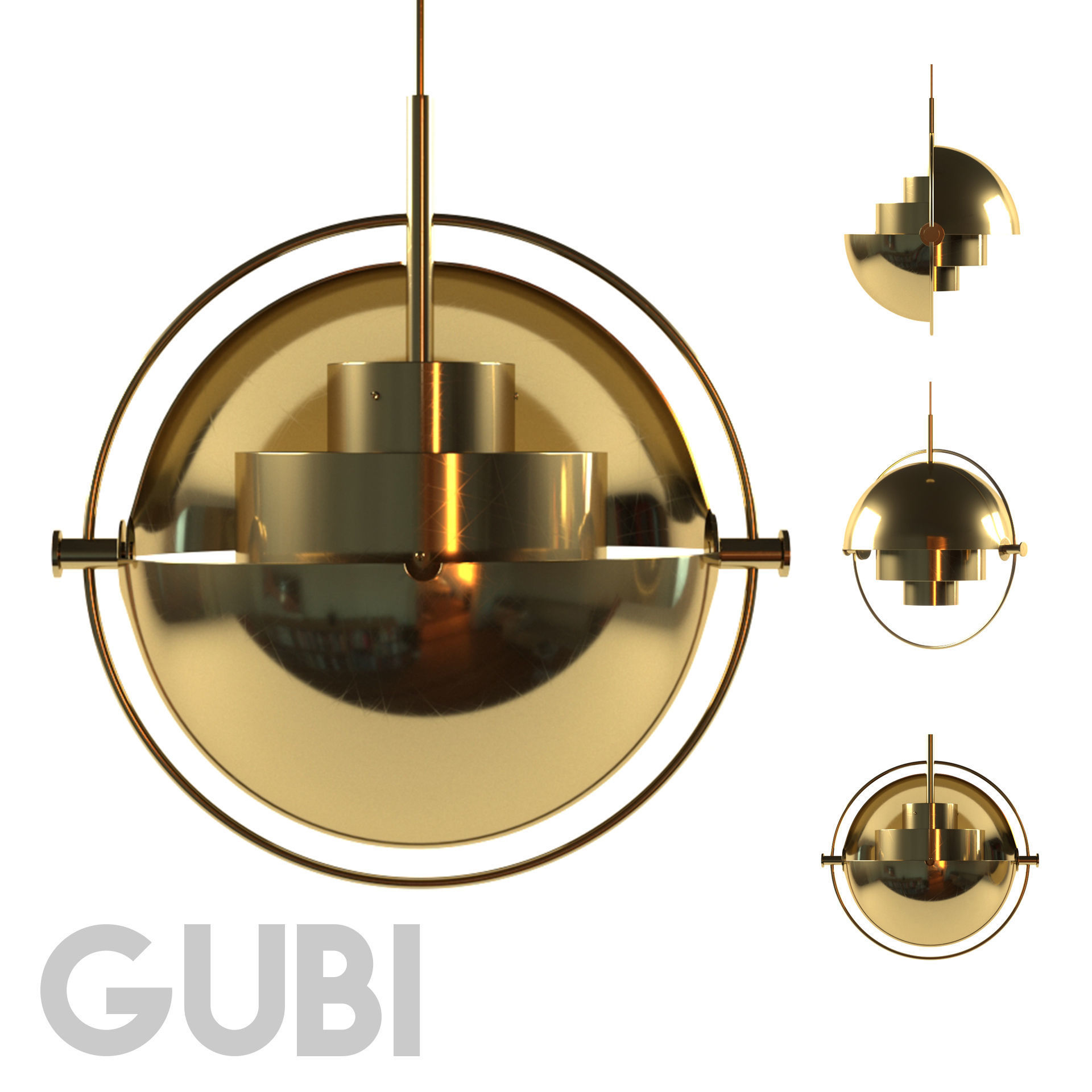 Gubi multi-lite 3D model | CGTrader