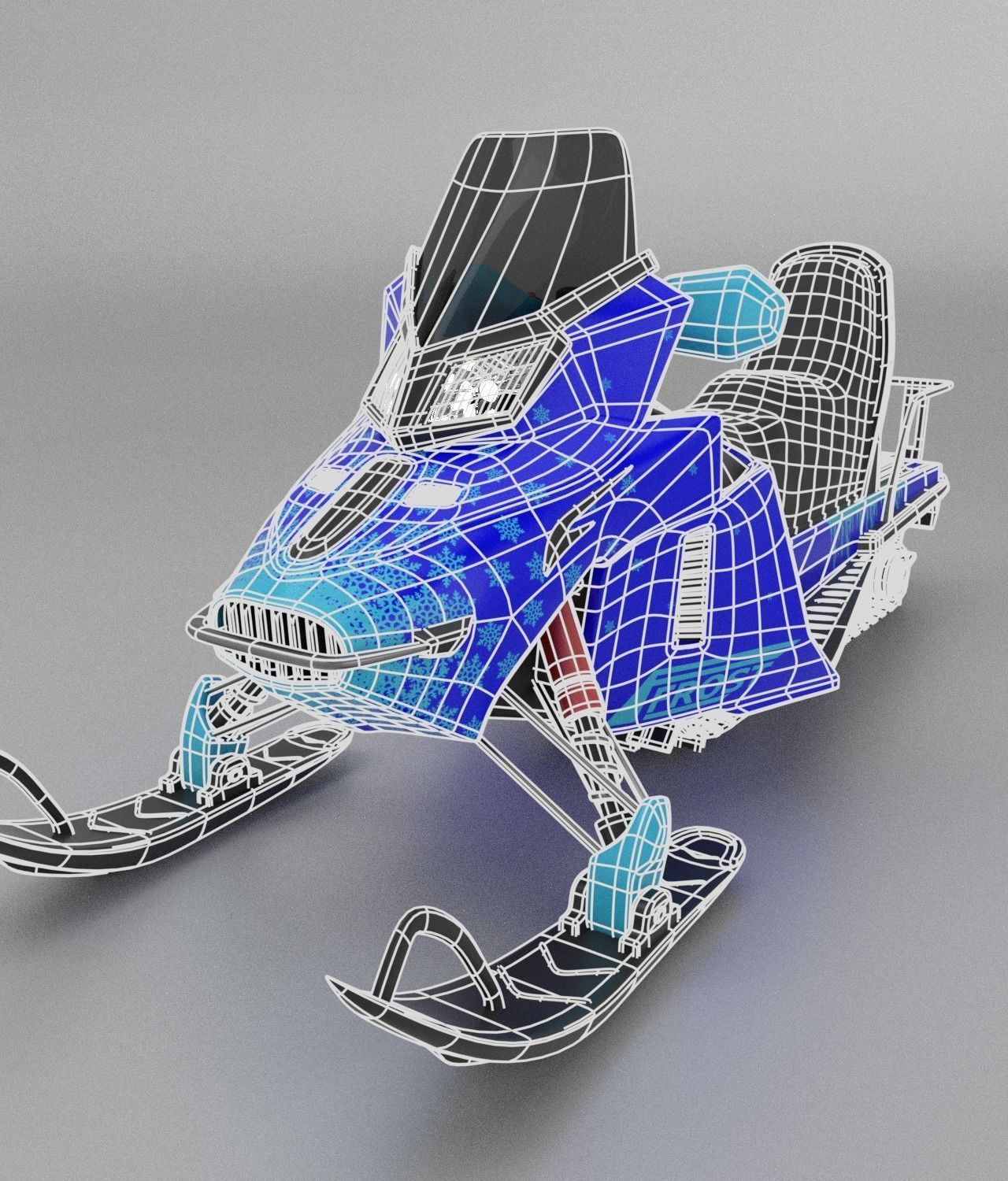 Snowmobile free 3D model | CGTrader