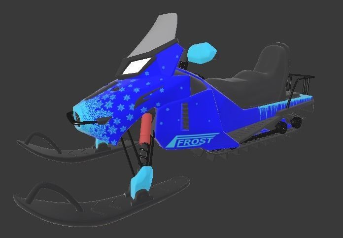 Snowmobile free 3D model | CGTrader