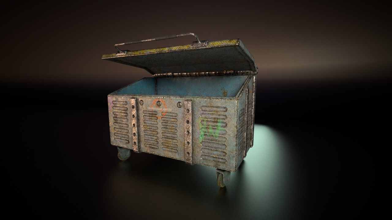 3D model futuristic Skip - Dumpster VR / AR / low-poly | CGTrader