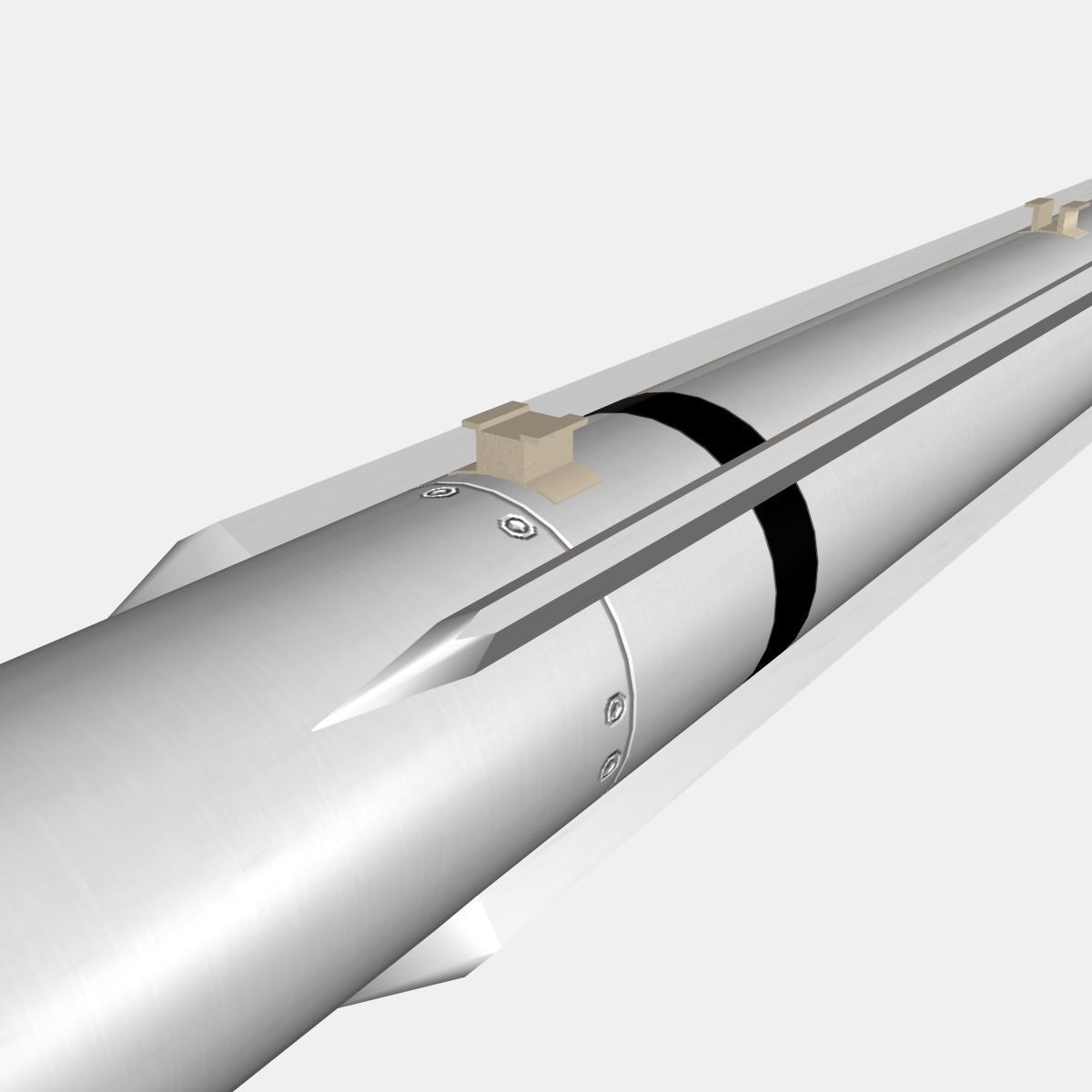 A-Darter Air-to-Air Missile 3D model | CGTrader