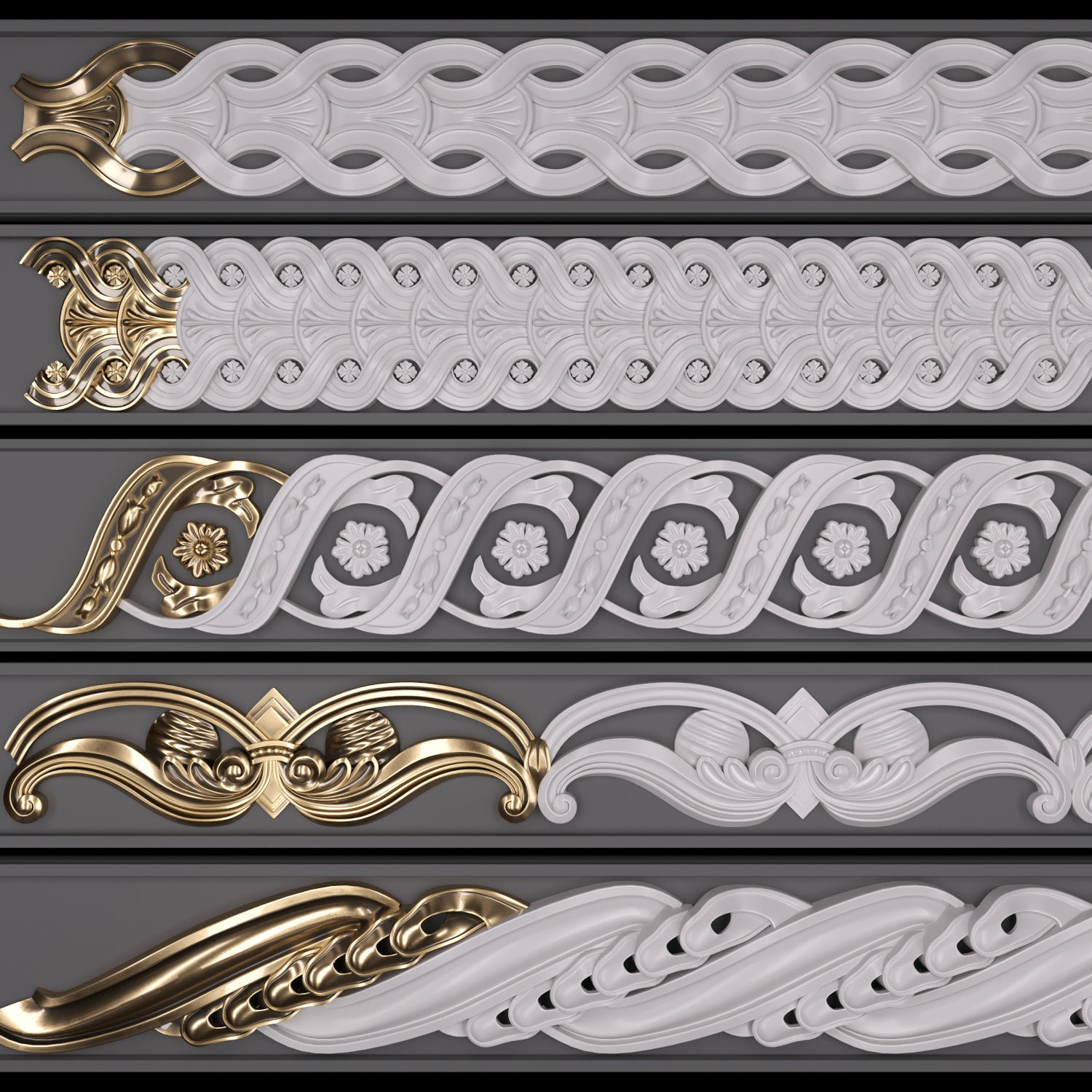 Trim Ornament 07 3D model | CGTrader