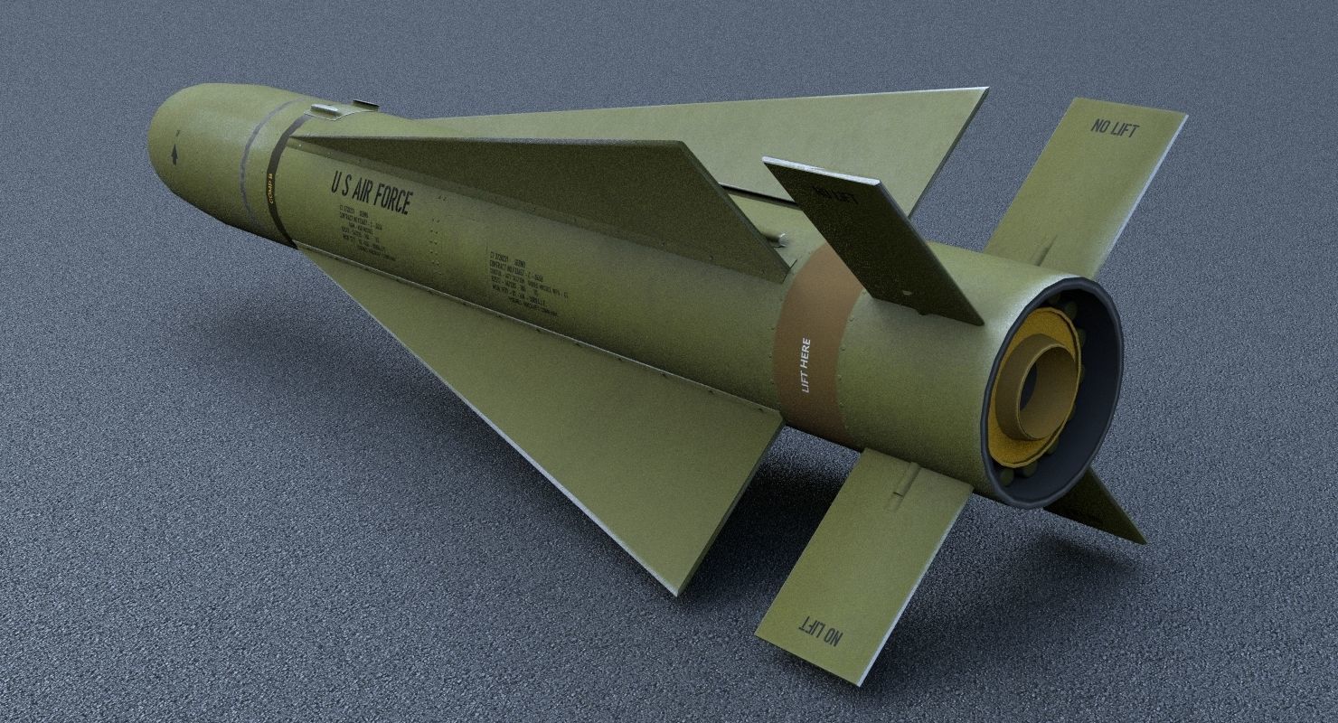 3D model AGM 65D Maverick Air to Ground Missile VR / AR / low-poly ...