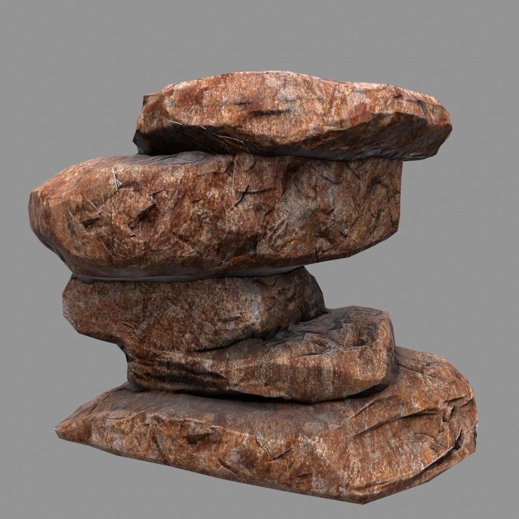 3D model Rock Set formation VR / AR / low-poly | CGTrader
