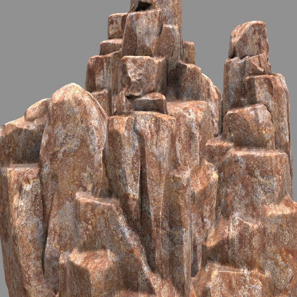 3D model Rock Set formation VR / AR / low-poly | CGTrader