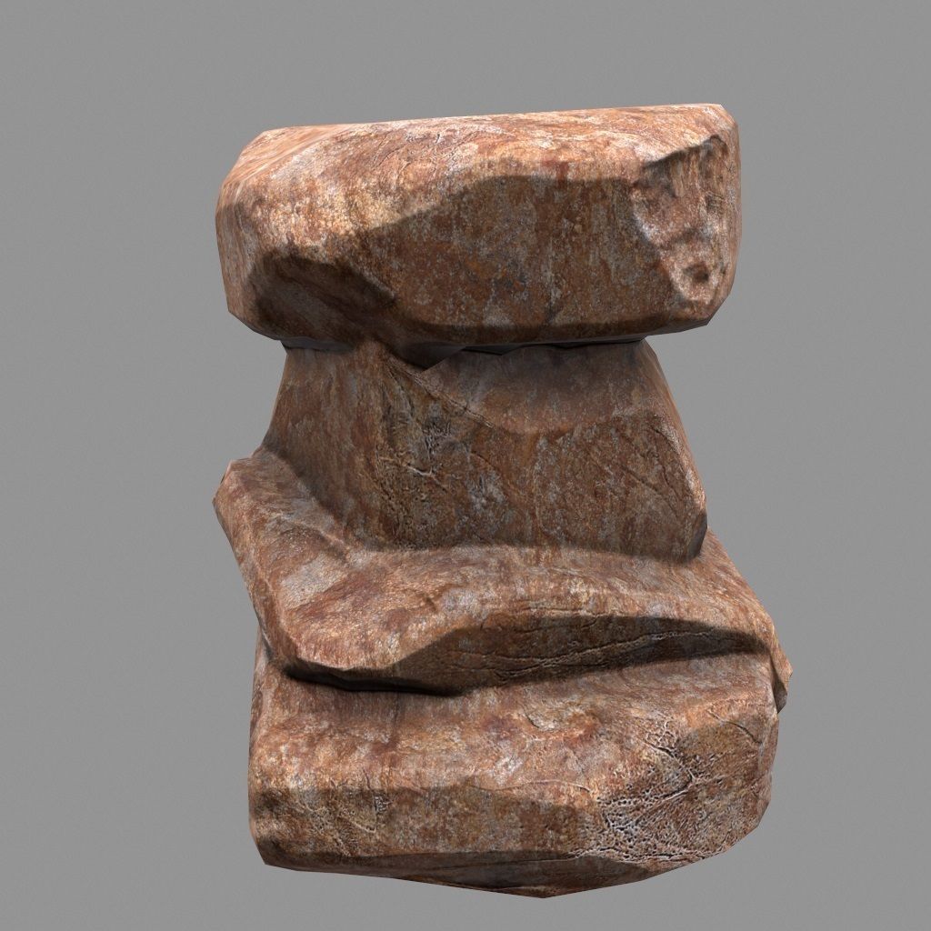 3D model Rock Set formation VR / AR / low-poly | CGTrader