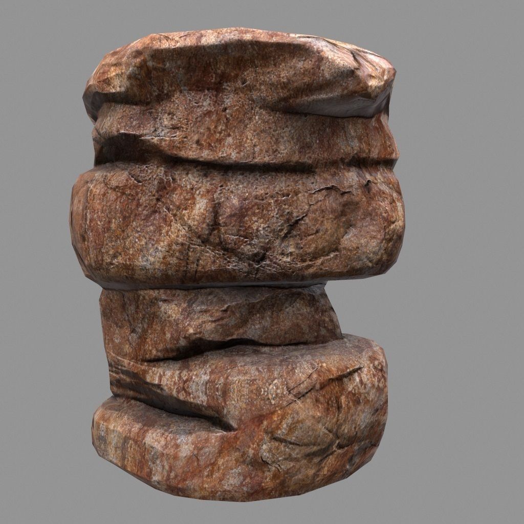 3D model Rock Set formation VR / AR / low-poly | CGTrader