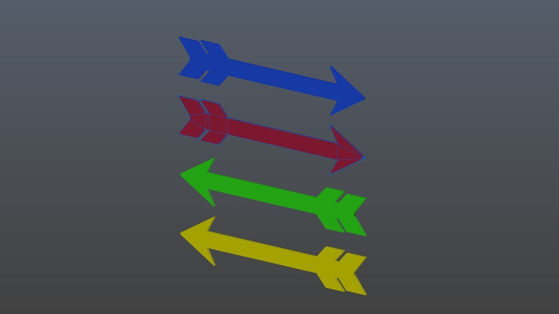 3D model Low poly arrow 14 VR / AR / low-poly | CGTrader