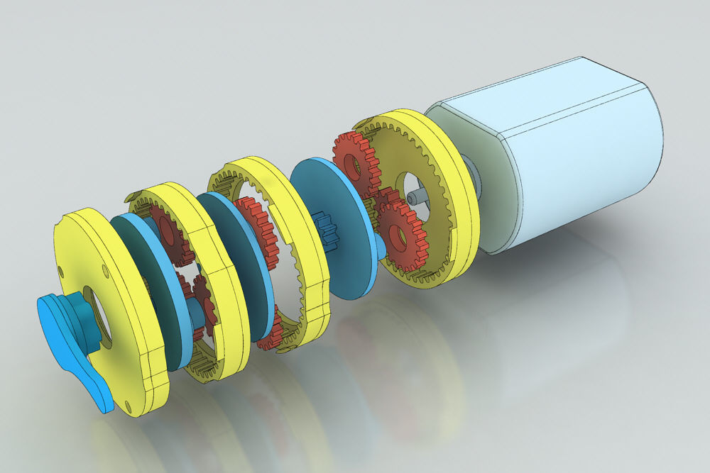 planetary gearbox mini version 3D model 3D printable | CGTrader