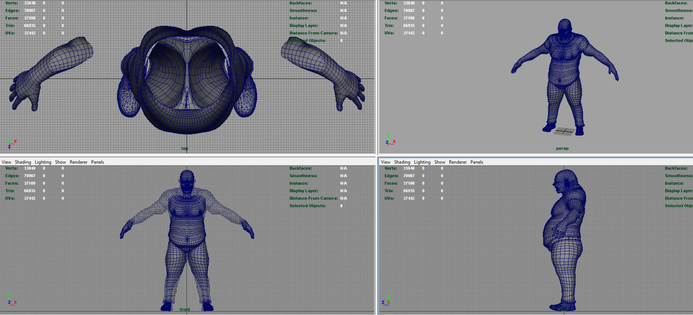 Fat Zombie 3D model | CGTrader