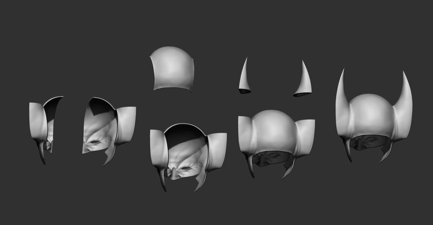 Wolverine Mask - Helmet For Cosplay from Marvel 3D model 3D printable ...