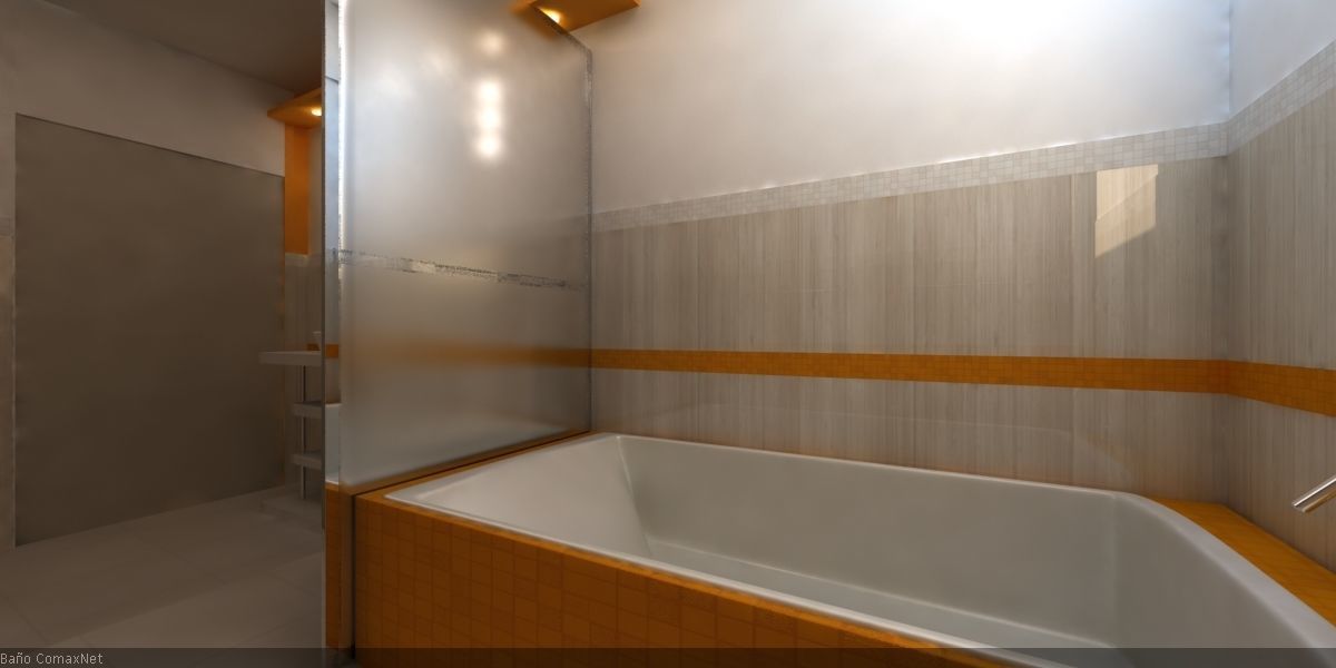 long bathroom design 3D model | CGTrader