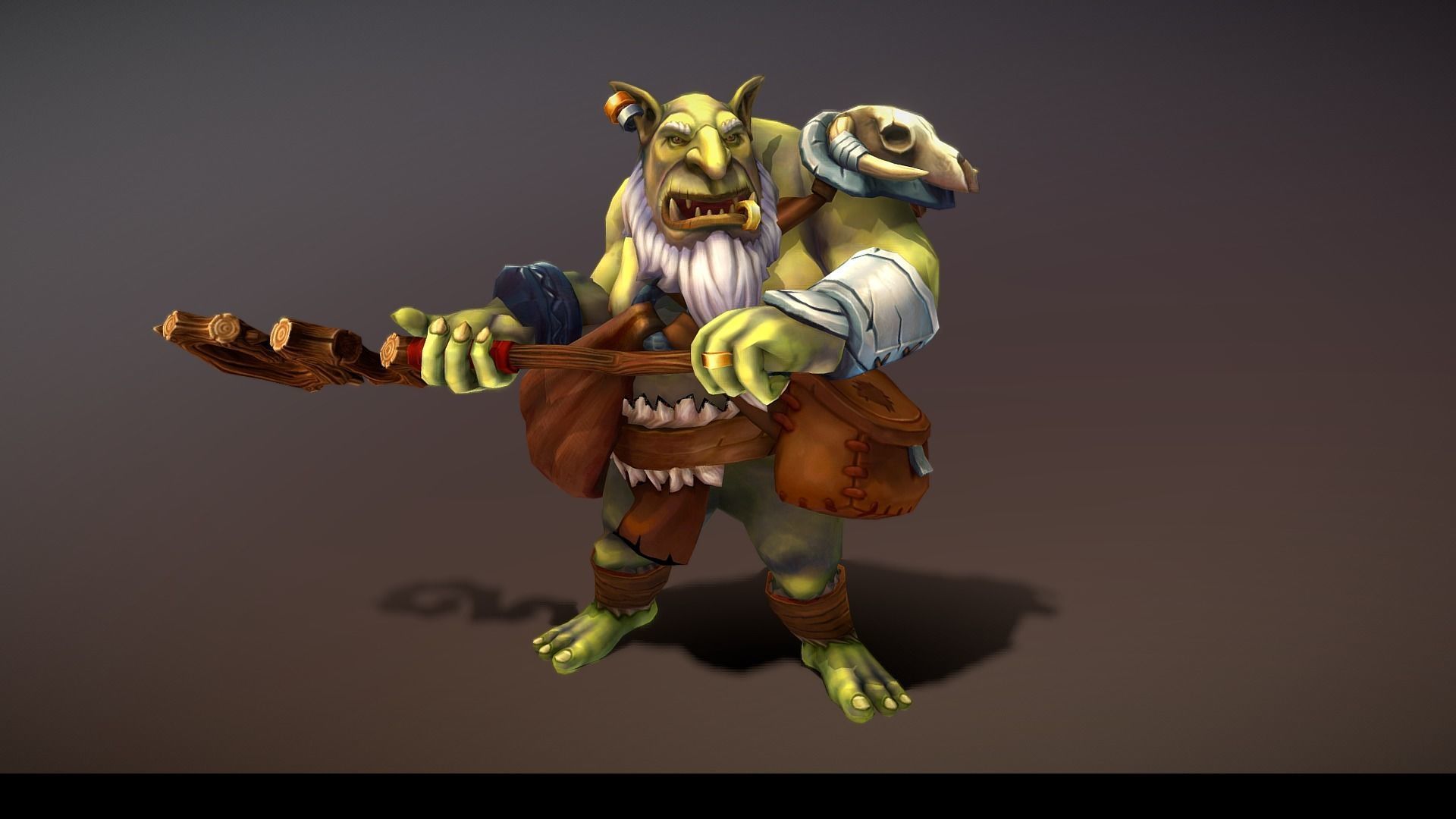 3D model Fat Troll Merchant VR / AR / low-poly rigged animated | CGTrader