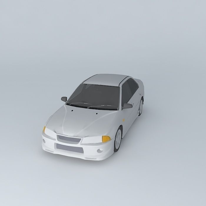 Proton Wira Mitsubishi Lancer Evo 1990 2000 Facelift free 3D model ...